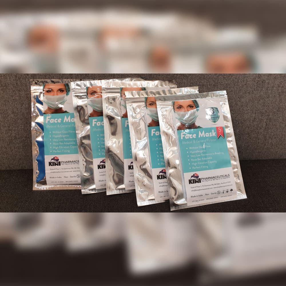 Face Mask (Pack of 5) | Surgical Supplies | Medical Devices NZ